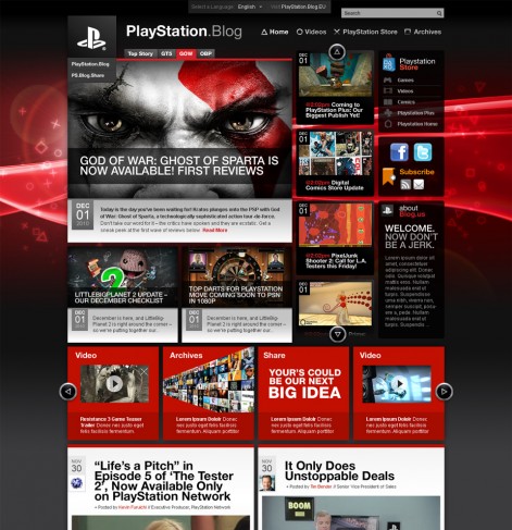 The Official PlayStation Blog: blog.us.playstation.com - Laz Creative